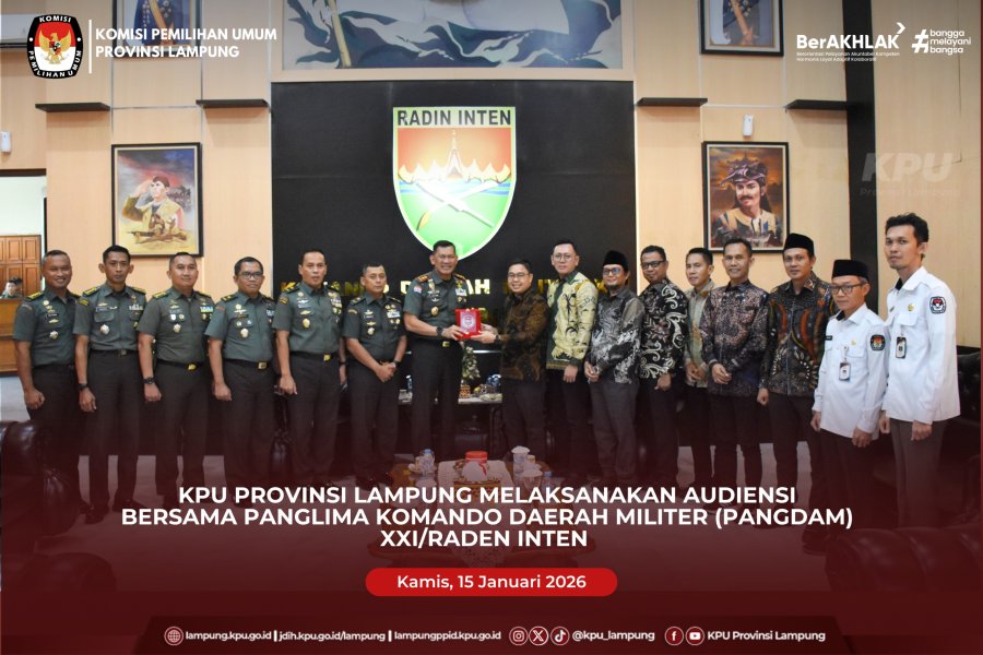 KPU LAMPUNG - KPU Provinsi Lampung melaksanakan audiensi bersama ...